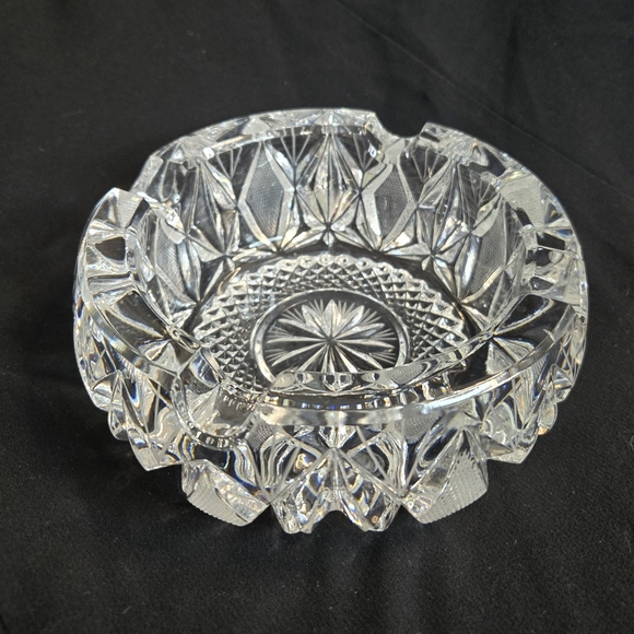Vintage | Accents | Abp Heavy Crystal Ashtray Or Jewelry Dish Vintage | Poshmark